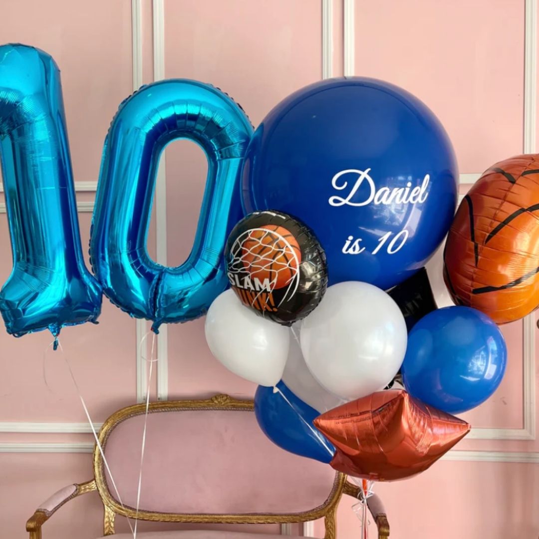 Basketball Theme Balloon Bouquet – Belle Âme